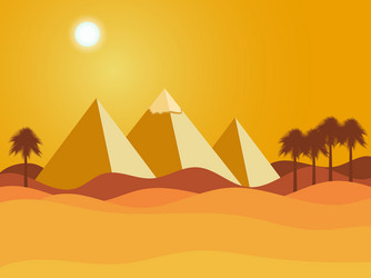 Egypt the great pyramids of giza Royalty Free Vector Image