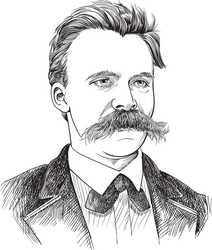 Nietzsche cartoon Royalty Free Vector Image - VectorStock