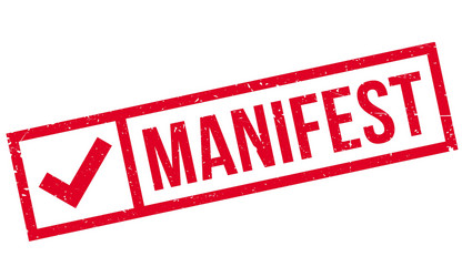Manifest rubber stamp Royalty Free Vector Image