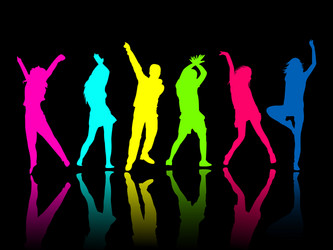 Dance Party Silhouette Vector Images (over 10,000)