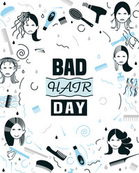 Barbershop hairdresser beard hipster man Vector Image