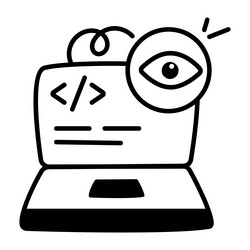 Code monitoring Royalty Free Vector Image - VectorStock