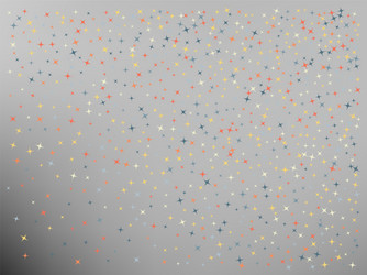 White neutral colored background stars confetti Vector Image