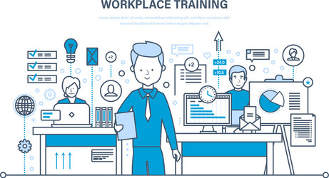 Acquire knowledge isolated cartoon Royalty Free Vector Image