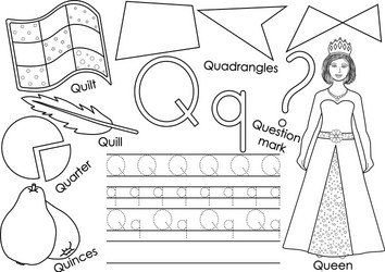 Quilt alphabet Royalty Free Vector Image - VectorStock