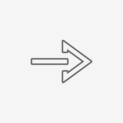 Modern arrow icon Royalty Free Vector Image - VectorStock