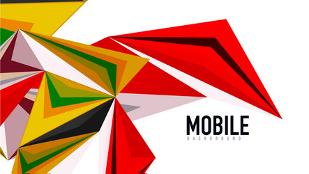 Modern triangle presentation template Royalty Free Vector