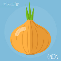 Red onion icon isolated vegetables on white Vector Image