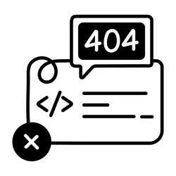 Code error Royalty Free Vector Image - VectorStock