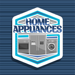 Logo for kitchen appliances Royalty Free Vector Image