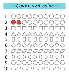 Math activity for kids compare the numbers Vector Image