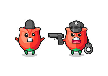 Cartoon Police Catch Vector Images (over 590)