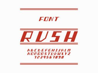 Rush Font Vector Images (over 330)