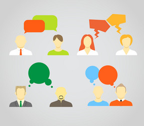 People communication Royalty Free Vector Image