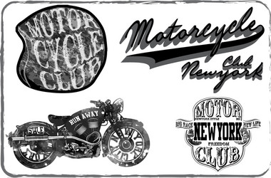 Motorcycle racing typography graphics and poster Vector Image