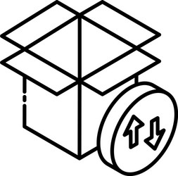 Package processing Royalty Free Vector Image - VectorStock