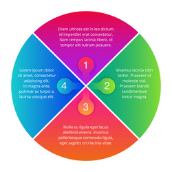 Circle infographics - four elements Royalty Free Vector