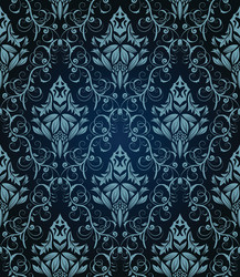Royal Blue Damask Wallpaper