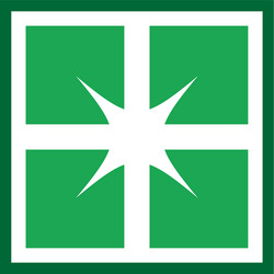 House windows logo icon Royalty Free Vector Image