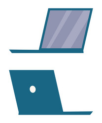 Computer monitor rear view pc back icon Royalty Free Vector