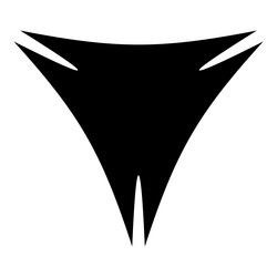 Triangle abstract shape for banner superhero sign Vector Image