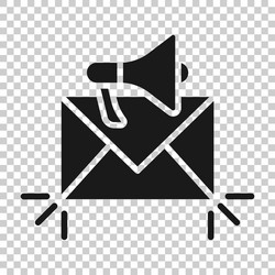 Envelope notification icon in flat style email Vector Image