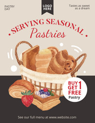Pastry Posters Vector Images (over 8,700)