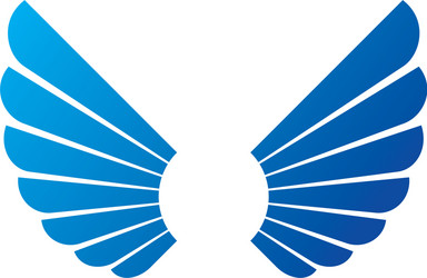 Wings heraldic symbol coat arms Royalty Free Vector Image