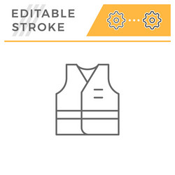 Uniform safe vest cartoon Royalty Free Vector Image