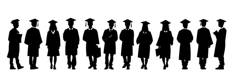 Graduate Walking Silhouette
