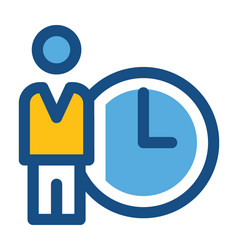 Punctual line icon Royalty Free Vector Image - VectorStock