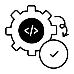 Check code Royalty Free Vector Image - VectorStock