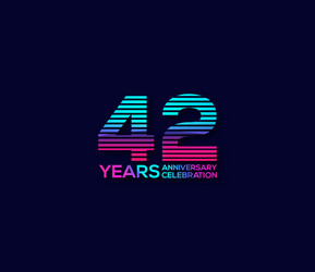 42 Anniversary Vector Images Over 370