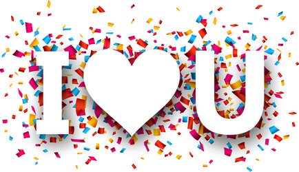 Paper love sign Royalty Free Vector Image - VectorStock