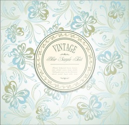 Vintage classic card baroque ornament Royalty Free Vector