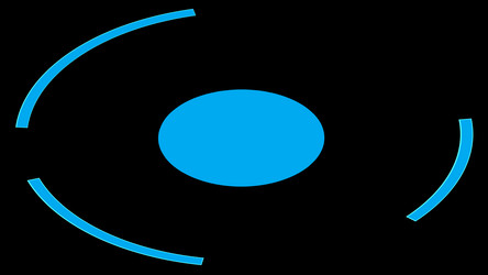 Isometric digital circular clipart isolated Vector Image