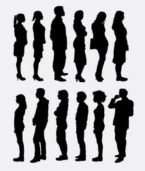 Queue Silhouette Vector Images (over 330)