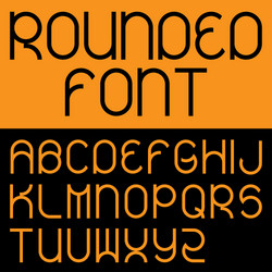 Rounded Font Vector Images (over 110,000)