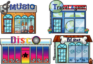 A music store Royalty Free Vector Image - VectorStock
