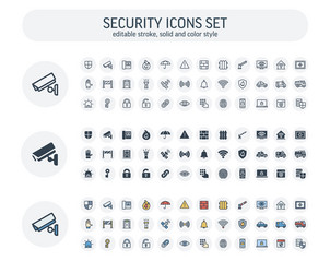 Cyber security solutions green solid gradient Vector Image