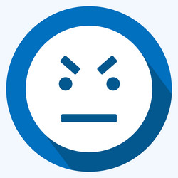 Icon emoticon angry suitable for emoticon symbol Vector Image