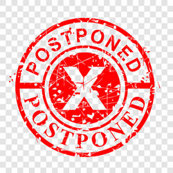 Simple rectangle red rubber stamp suspended Vector Image