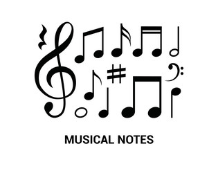 Music note sheet icon staff Royalty Free Vector Image