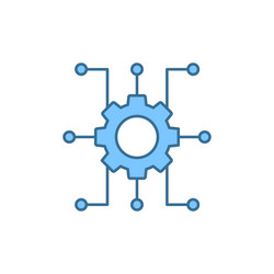 Project management icon symbol isolated on white Vector Image