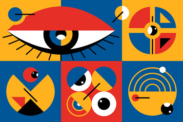 Simple design on white background Royalty Free Vector Image