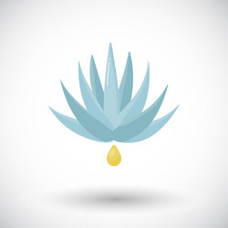 Agave syrup flat icon Royalty Free Vector Image