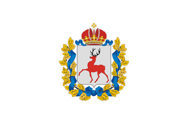 Flag nizhny novgorod city russian federation Vector Image
