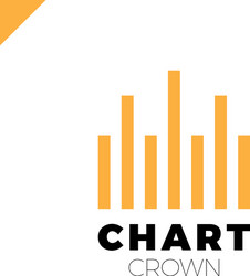 Chart crown infographic rate or rate icon Vector Image