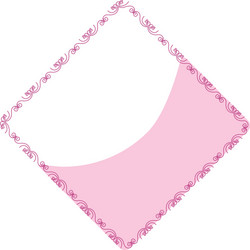 Elegant victorian with diamond shape frame Vector Image