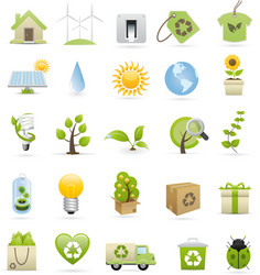 Environment and eco related symbols Royalty Free Vector